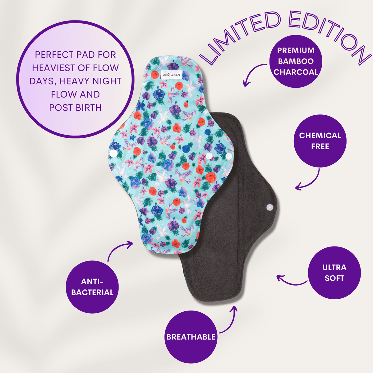 Heavy Flow Pads – KIKI & GREEN